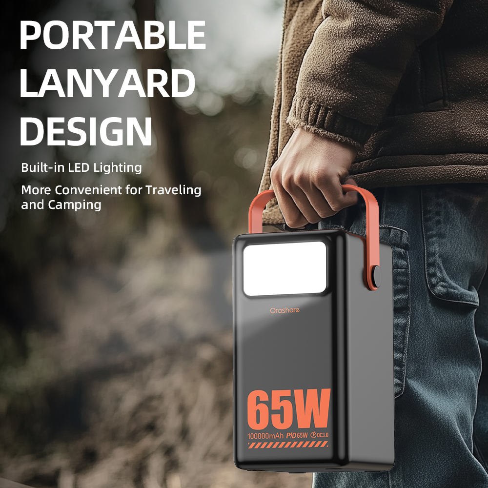 Orashare OL100APro Powerbank 100000mAh PD 65W Super Fast Charging For ...