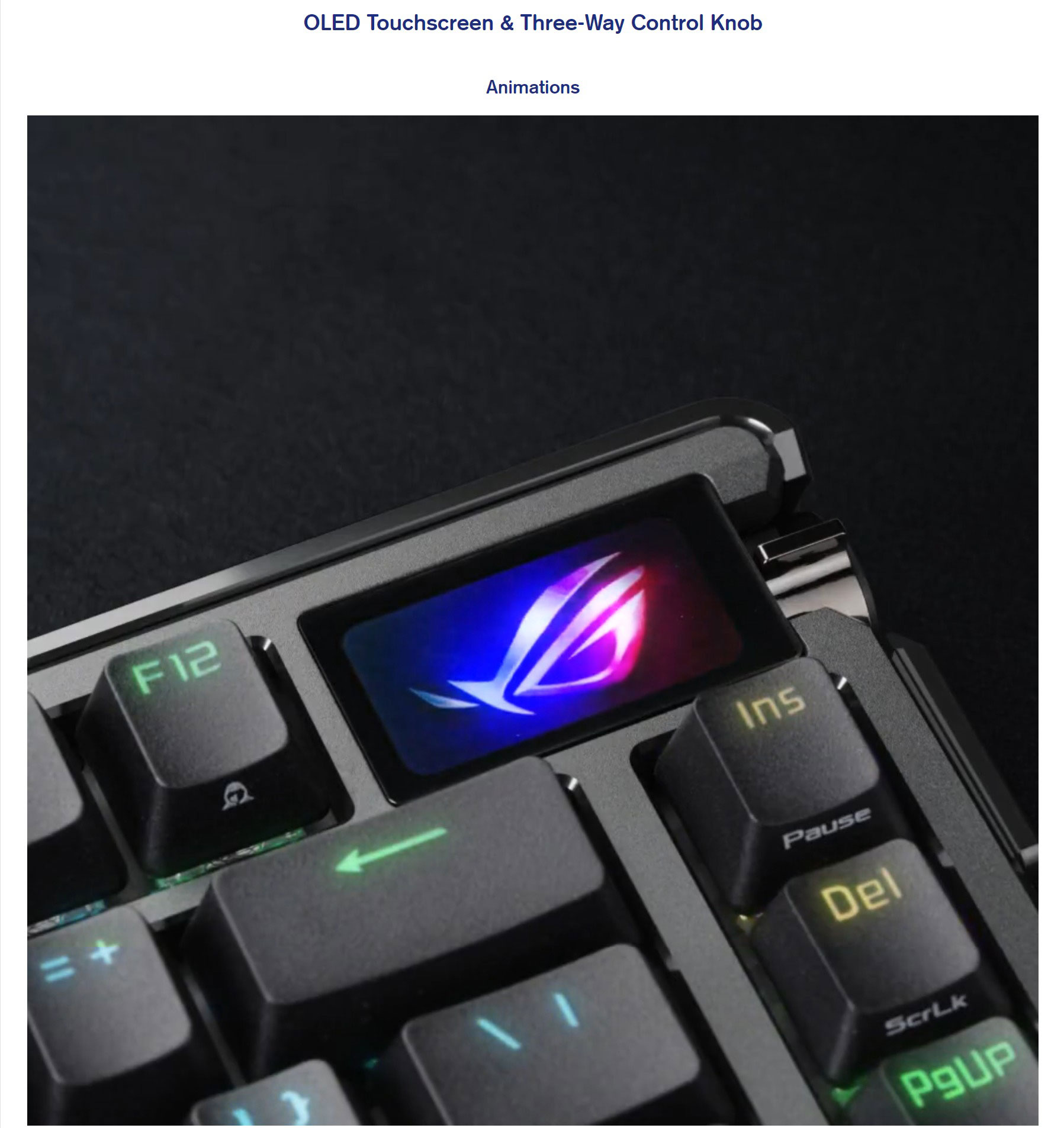 Asus ROG Azoth Extreme M702 75% Wireless Mechanical Gaming Keyboard ...