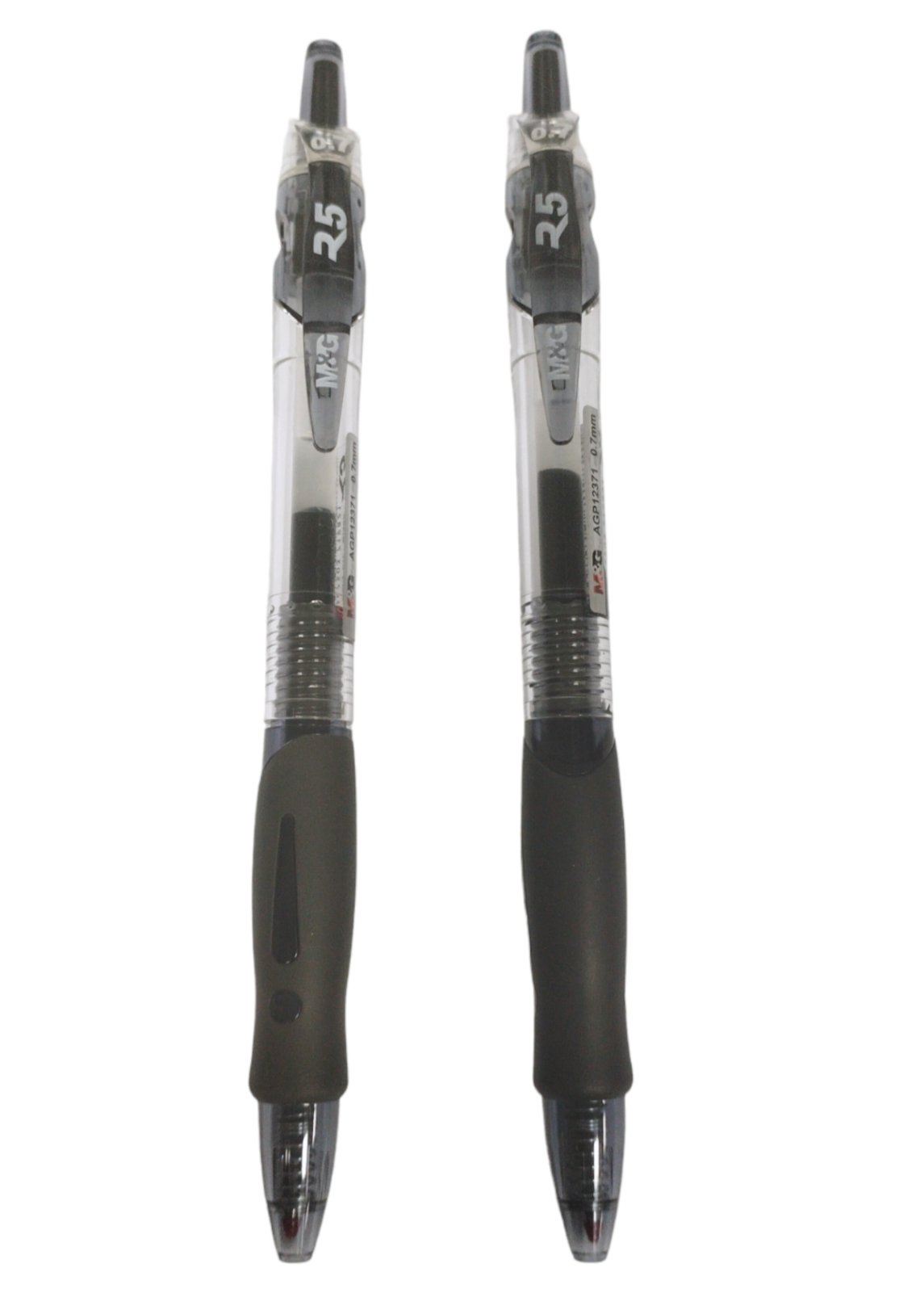 M&G R5 Retractable Gel Pen 0.7mm Black AGP12371 (2Pcs) | Shopee Philippines