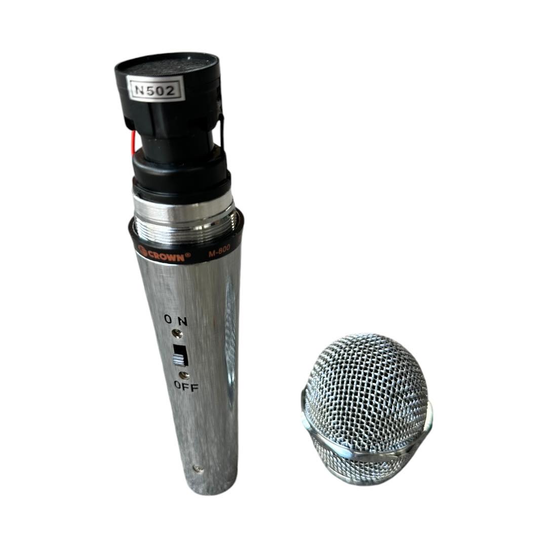 Original Crown M-800 Professional Wired Microphone (Silver) wired mic ...