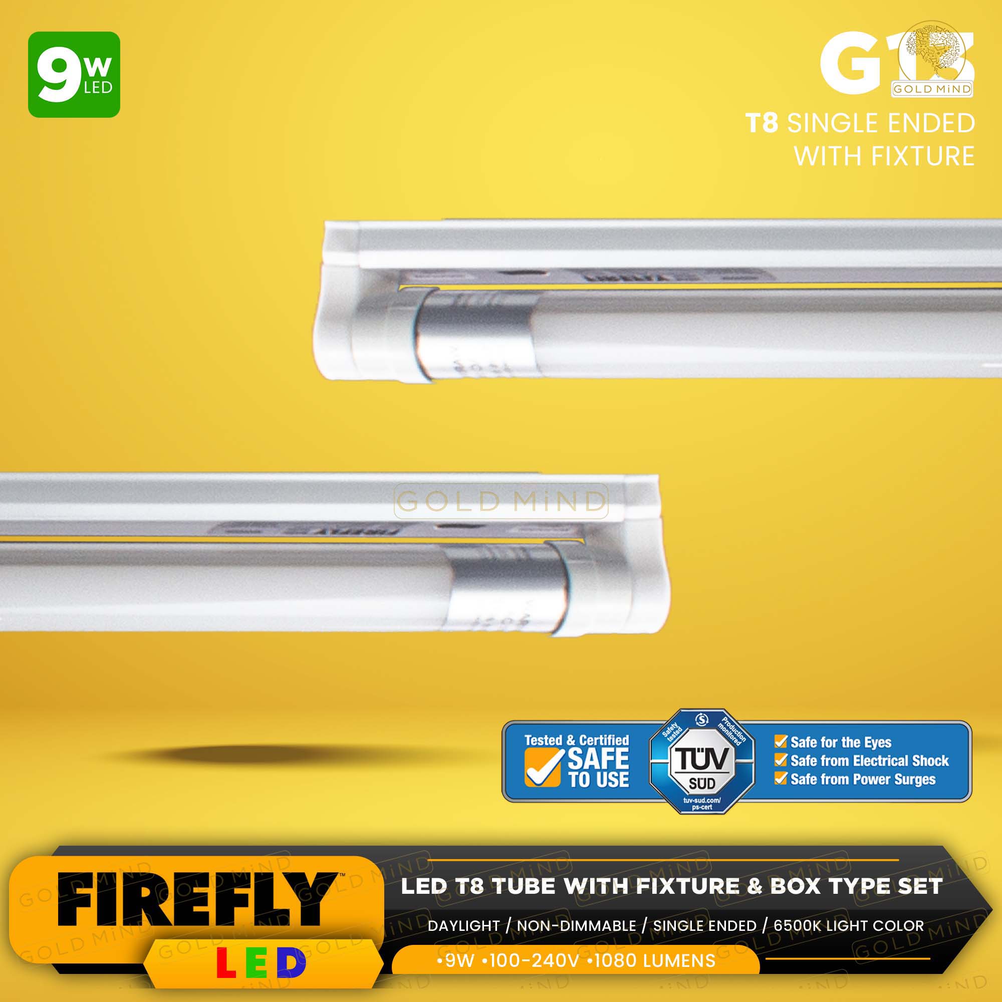 Firefly LED T8 Tube with LED Starter & Tube Box Type Set Single Ended ...
