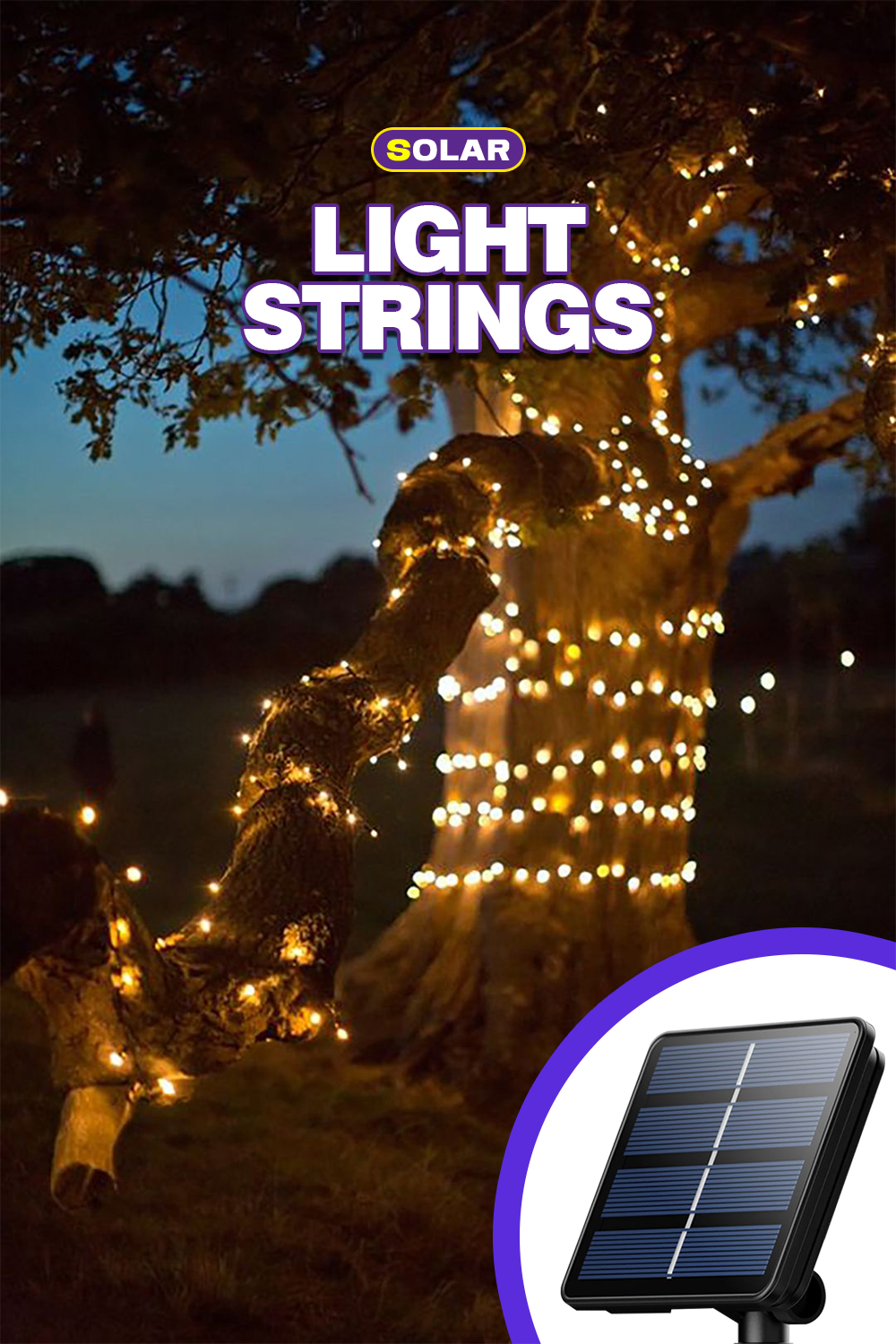 Solar Twinkle Lights Outdoor Indoor Waterproof Solar Fairy Lights Led ...