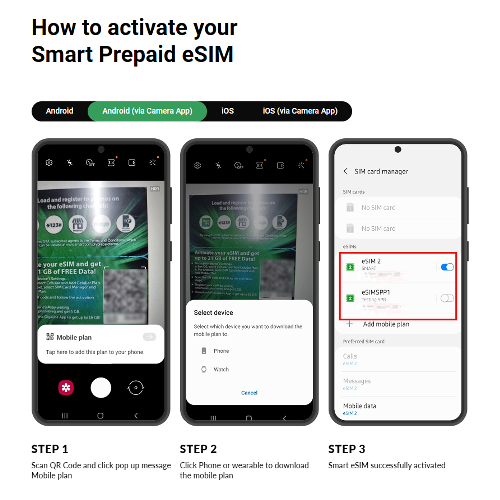 Smart Prepaid eSIM | + 21GB Free Data | +130 mins Allnet Calls and 100 Allnet Texts | +10 ...