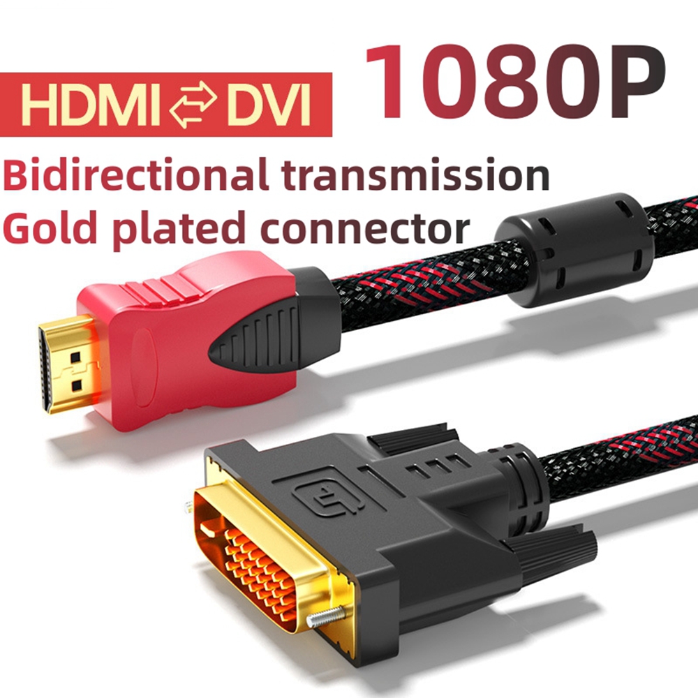 High Speed Gold Plated Hdmi To Dvi Male to Male Cable | Shopee Philippines