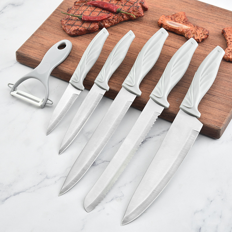 Hoba Knife Sets 6 Pcs Kitchen Knife Sets Stainless Steel Chef Knives ...