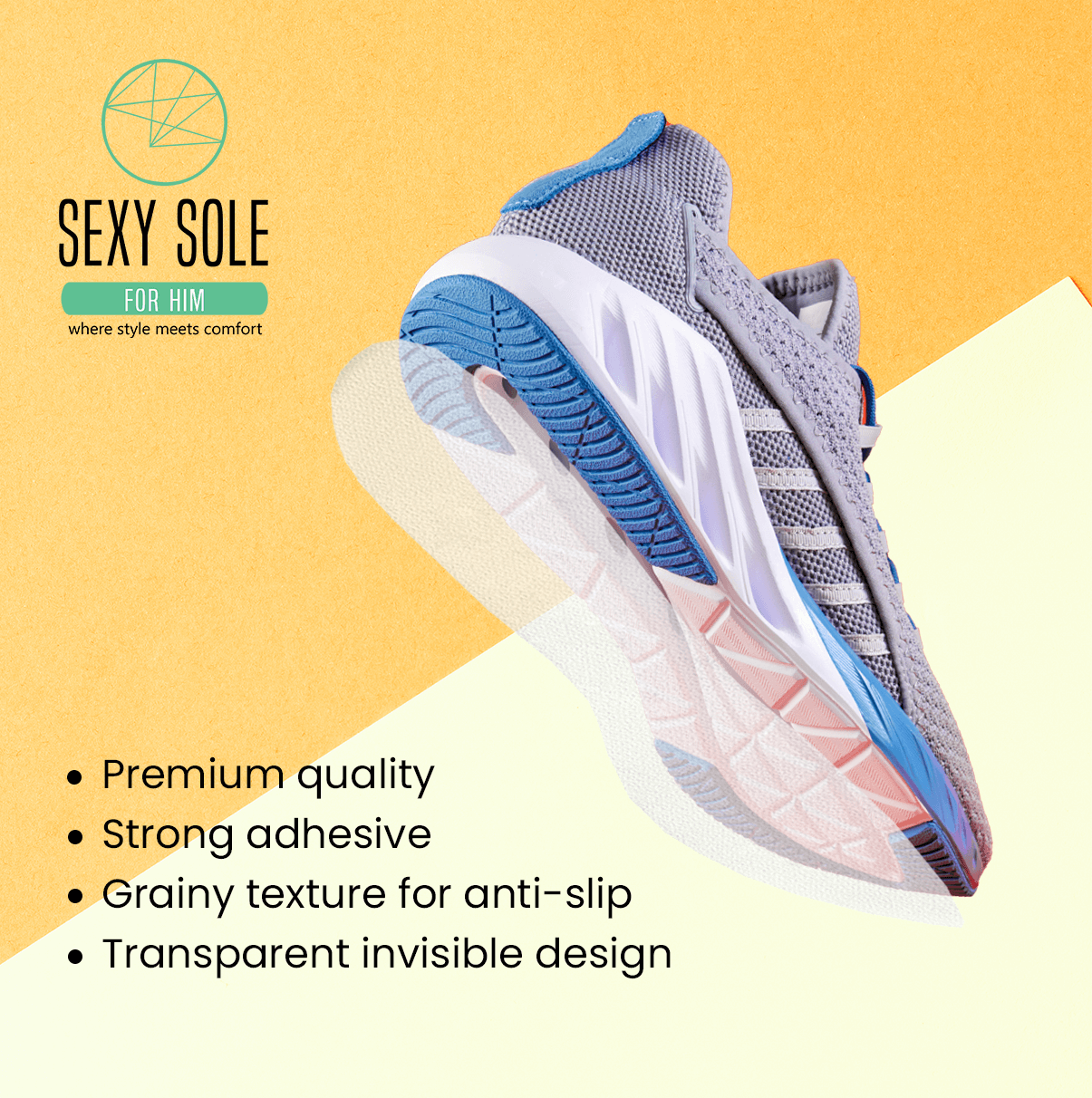 The Sexy Sole Sole Protector 13cmx33cm Anti-Slip Protector Shoes ...