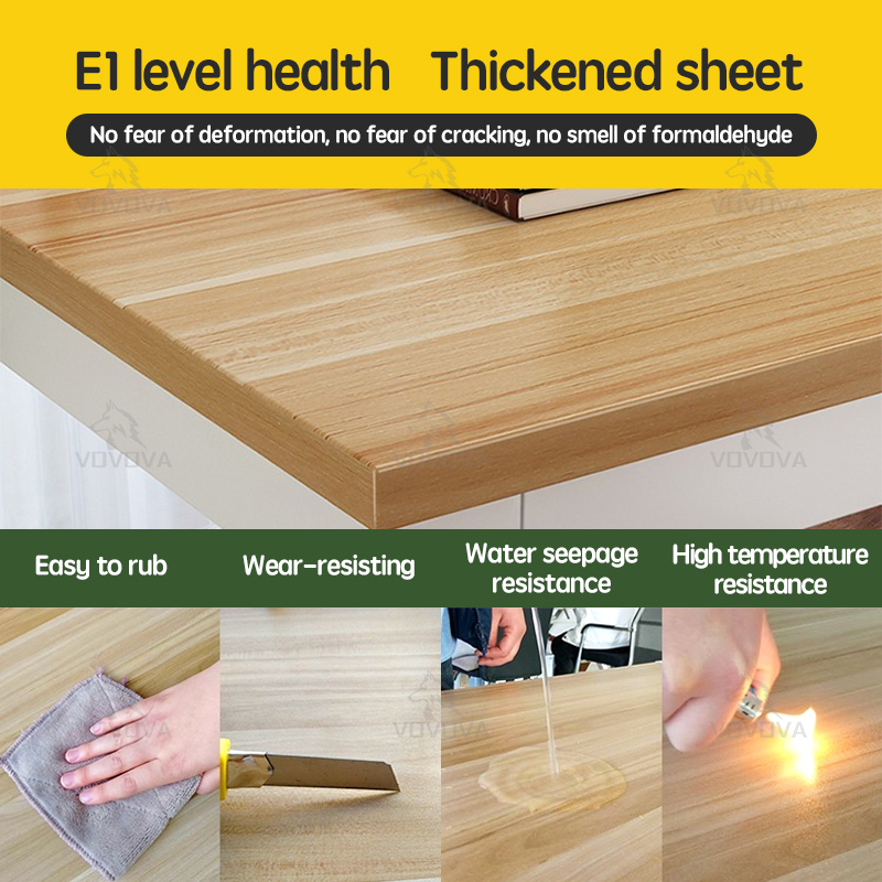 VOVOVA 6FT Foldable Table Office Desk Folding Computer Table Camping ...