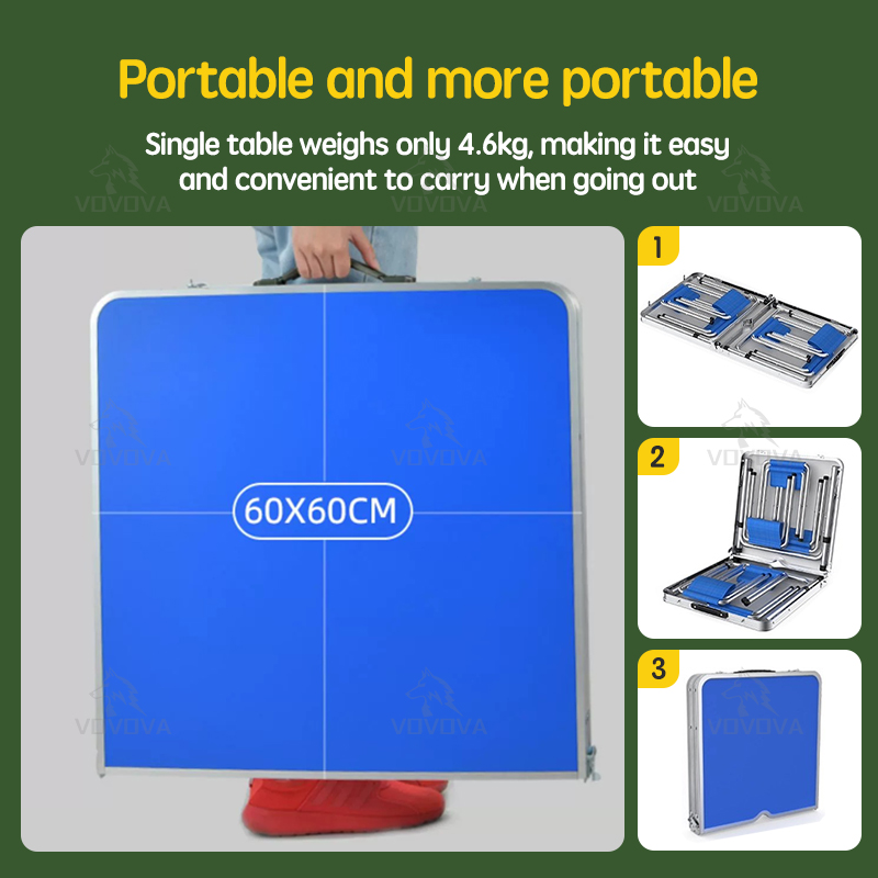 VOVOVA Folding Table Outdoor aluminum alloy Table | Shopee Philippines