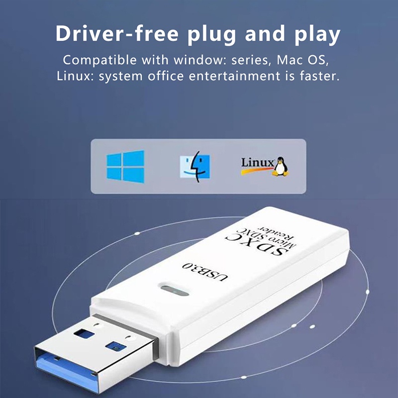 Popcorn 2 In 1 Usb 3.0 Card Reader Flash Memory Card 2 Slots For TF SD ...