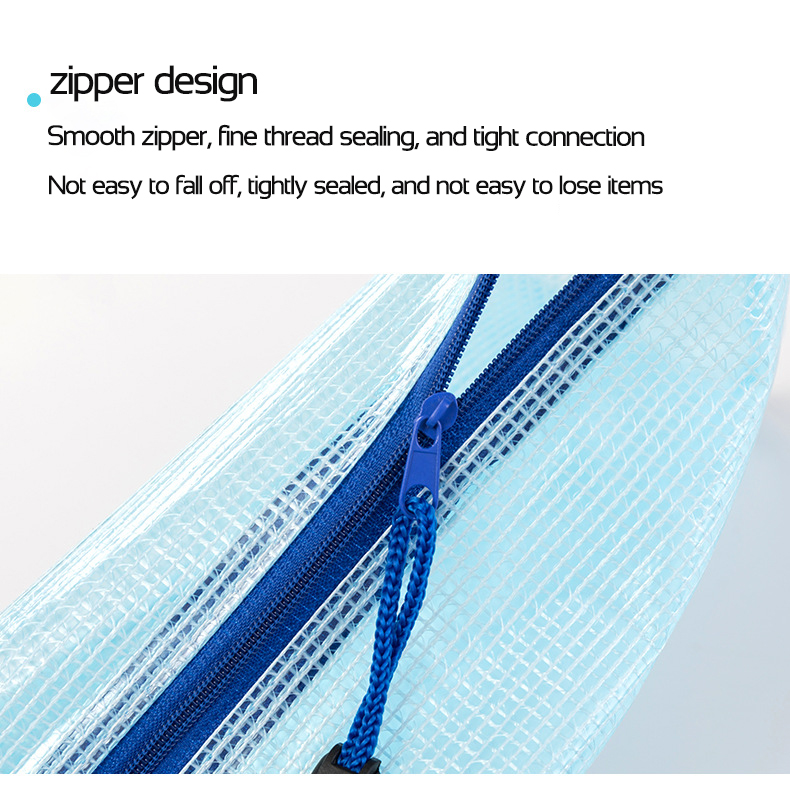 HGS A4 Plastic Envelopes Zipper Bag File Storage Pouch Envelope ...