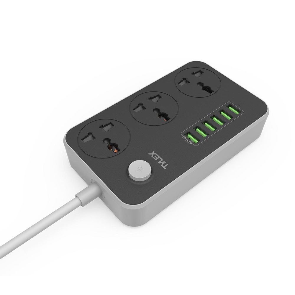 TYLEX X-E01 USB Power Strip 3.1A AC100-250V Max 2500W 10A | Shopee ...