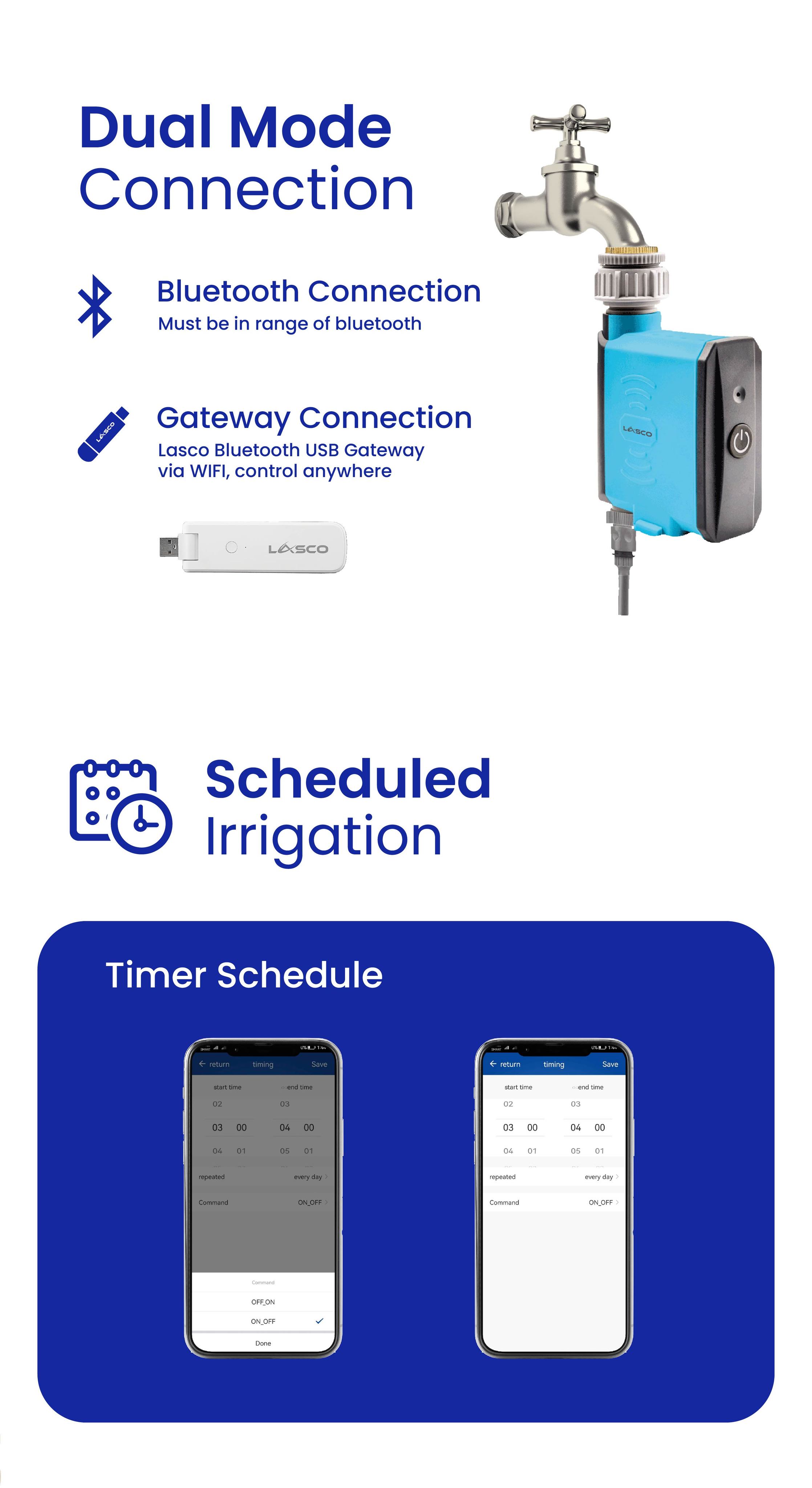 Lasco Bluetooth Water Hose Timer Select with or without Bluetooth ...