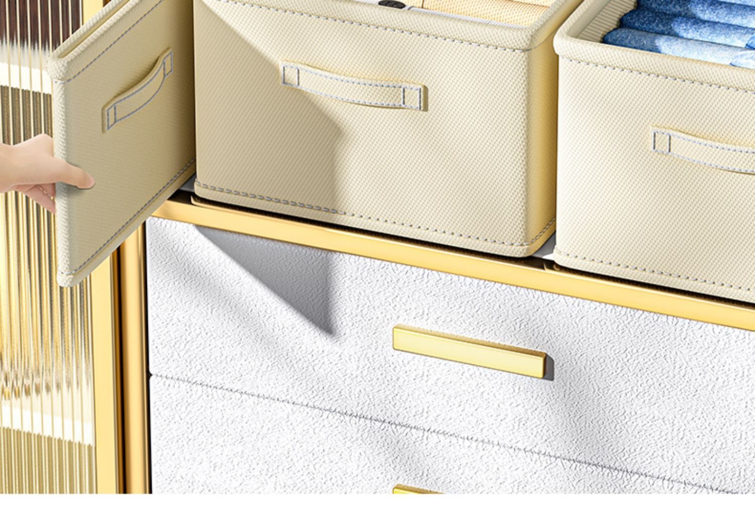 Household Storage Box for Clothes Foldable Clothes Organizer Wardrobe ...