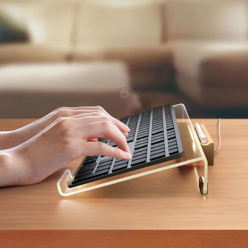Fantasy UP Computer Keyboard Stand Acrylic Keyboard Riser for Desk ...