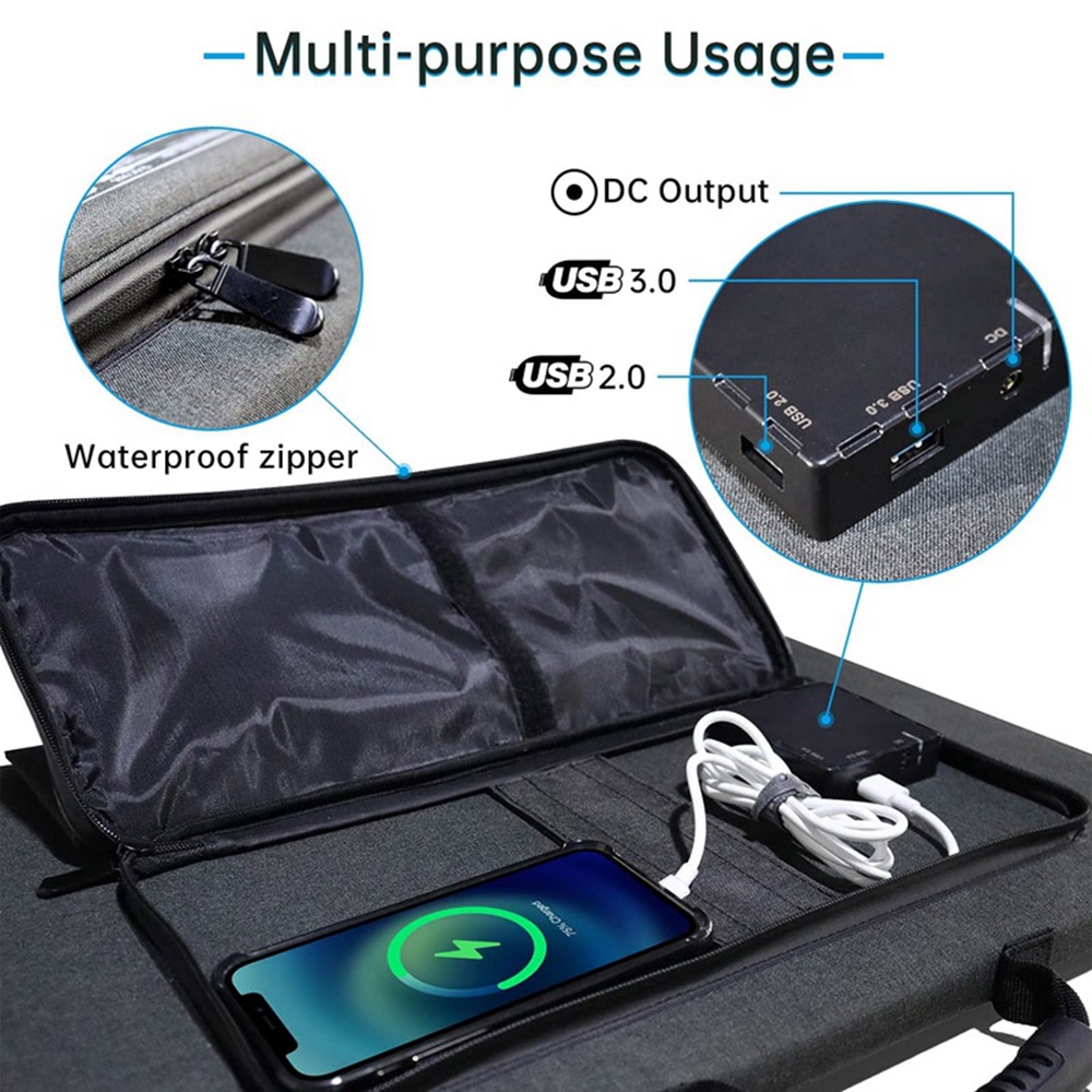 Yoobao 100W Solar Panel 18V IPX4 Water Proof Foldable Bag Design with ...