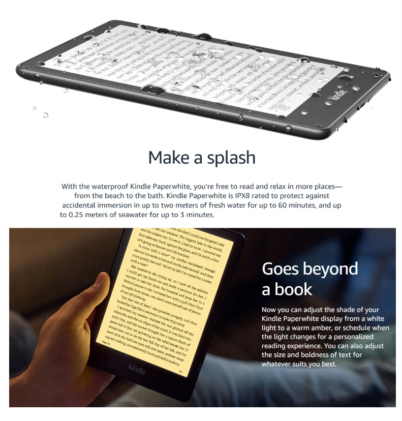 Amazon Kindle Paperwhite 5 (11th Gen, Latest Model) now with adjustable ...