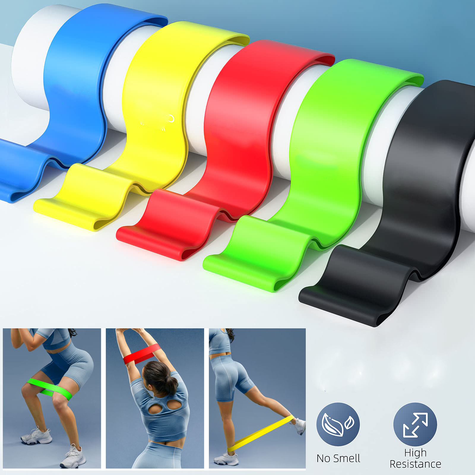 Multi-Function TPE Pull Lap Fitness Resistance Belt Yoga Belt Squat ...