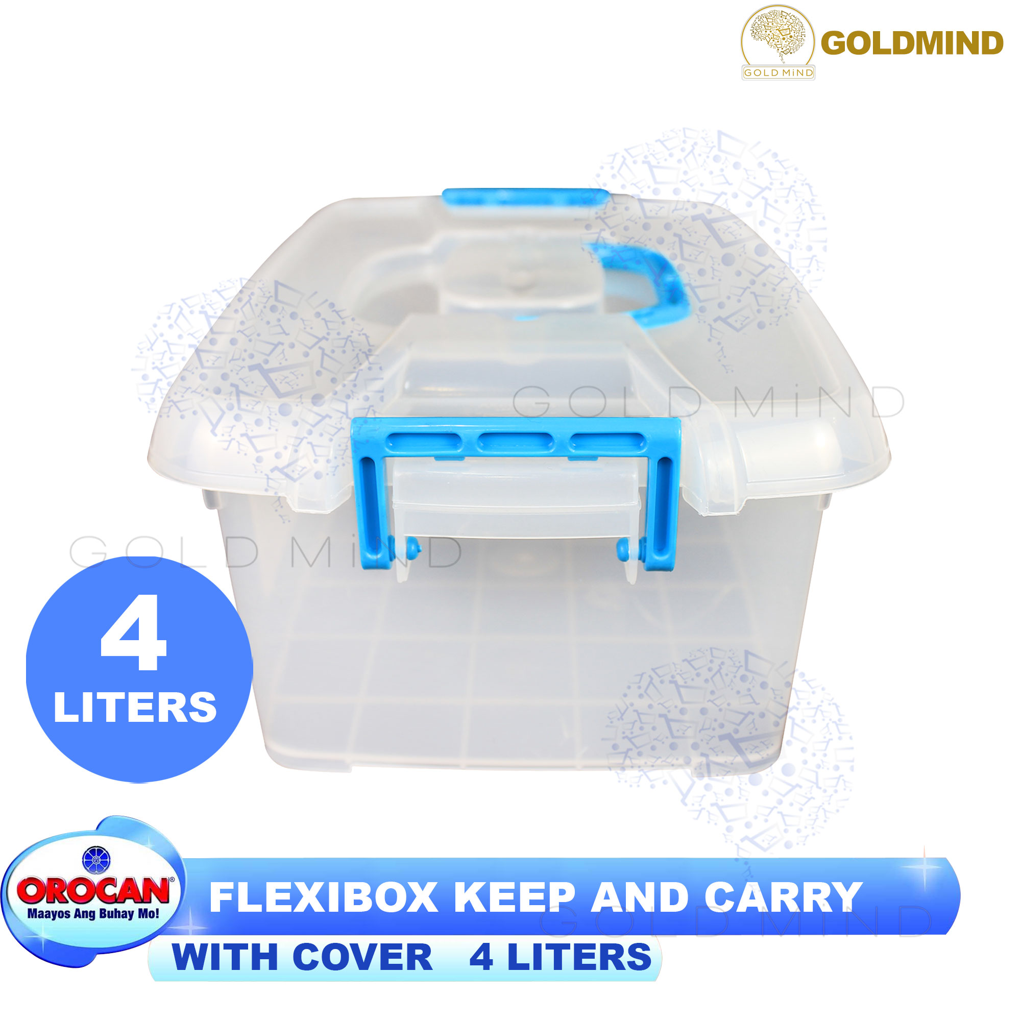 Orocan Flexibox Keep and Carry with Cover 4 LITERS - Gold Mind | Shopee ...