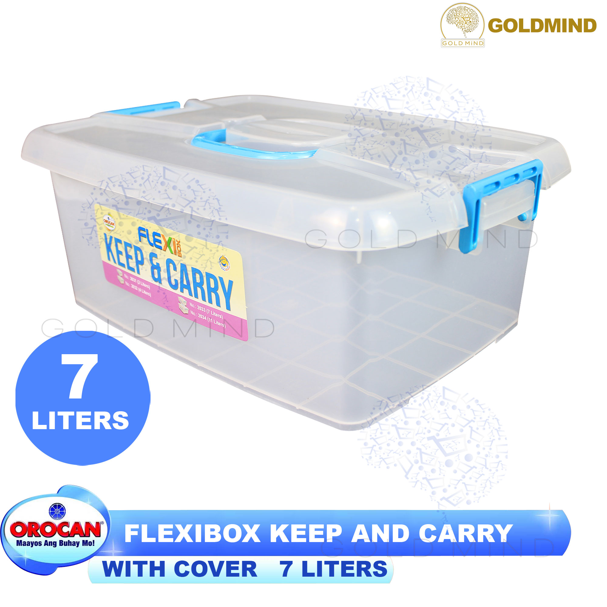 Orocan Flexibox Keep and Carry with Cover 7 LITERS- Gold Mind | Shopee ...