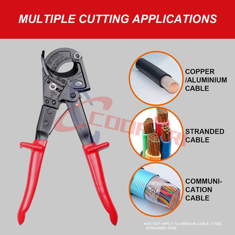 Ratchet Cable Cutter Aluminum Copper Ratchet Cable CutterCut to 240mm² ...