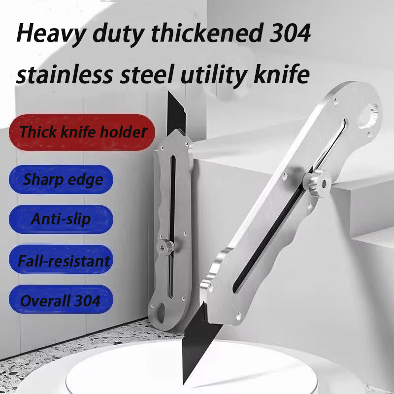 Stainless Steel Utility Knife, Steel Wallpaper Knife, Durable Sturdy ...