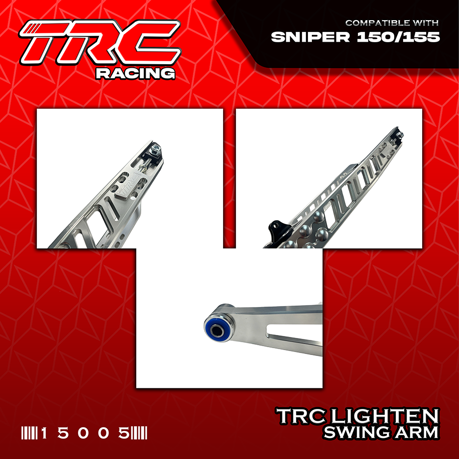 TRC Racing FULL CNC Sniper 150 155 Malaysian Concept Swing Arm PLUS 3 Lighten Design 15005 ...