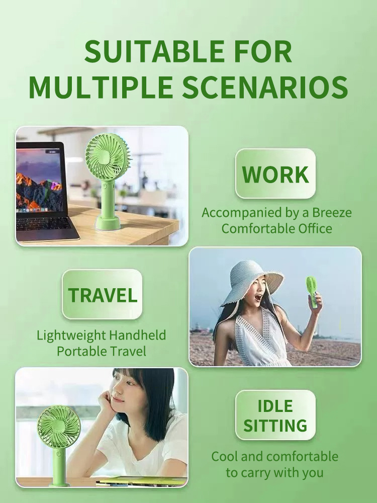ICON Mini Fan Rechargeable 5000mAh Portable Handheld Handy USB Cooling ...