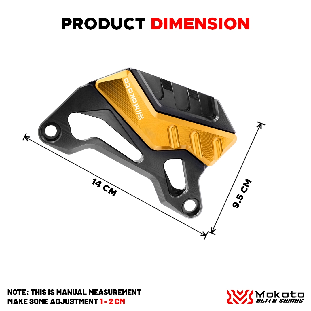 MOKOTO ELITE SERIES HONDA ADV 160 PCX 160 FRONT BRAKE CALIPER GUARD CAP ...