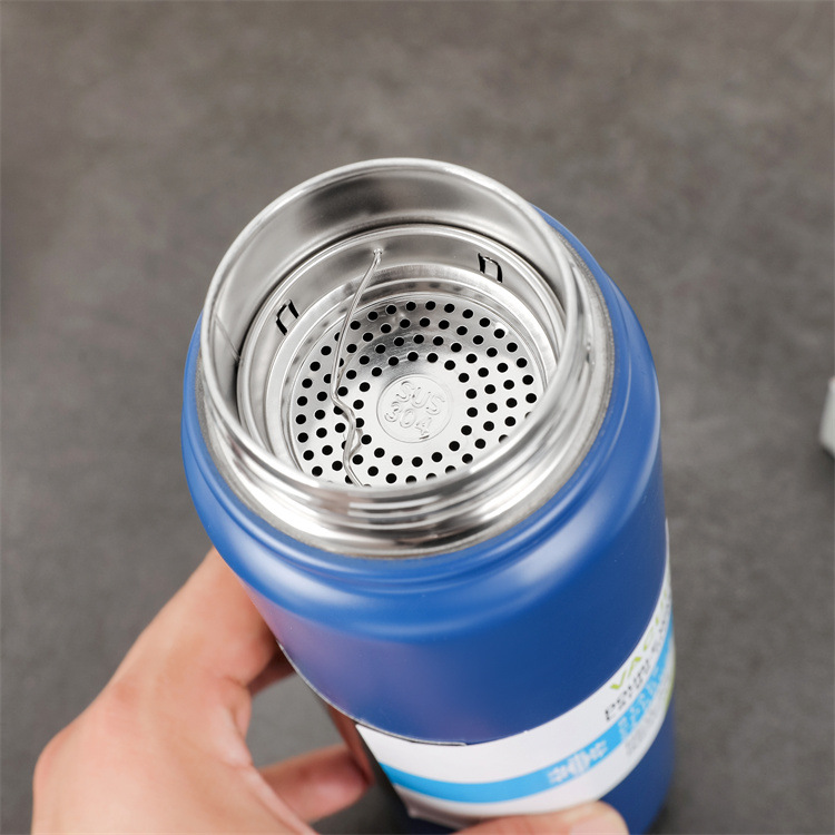 Portable Thermos Water Bottle Stainless Steel Thermal Mug Double Wall ...