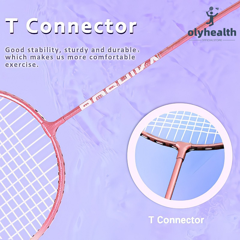 【COD】Badminton Racket Set 2PCS Double Racket Shuttlecocks For Student ...