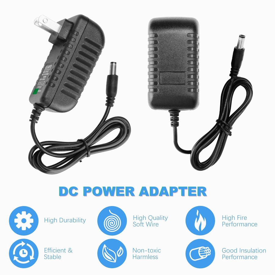 Dc 12v 2a Power Supply Adaptor Ac 100-240V to Dc 12V For Cctv Security ...