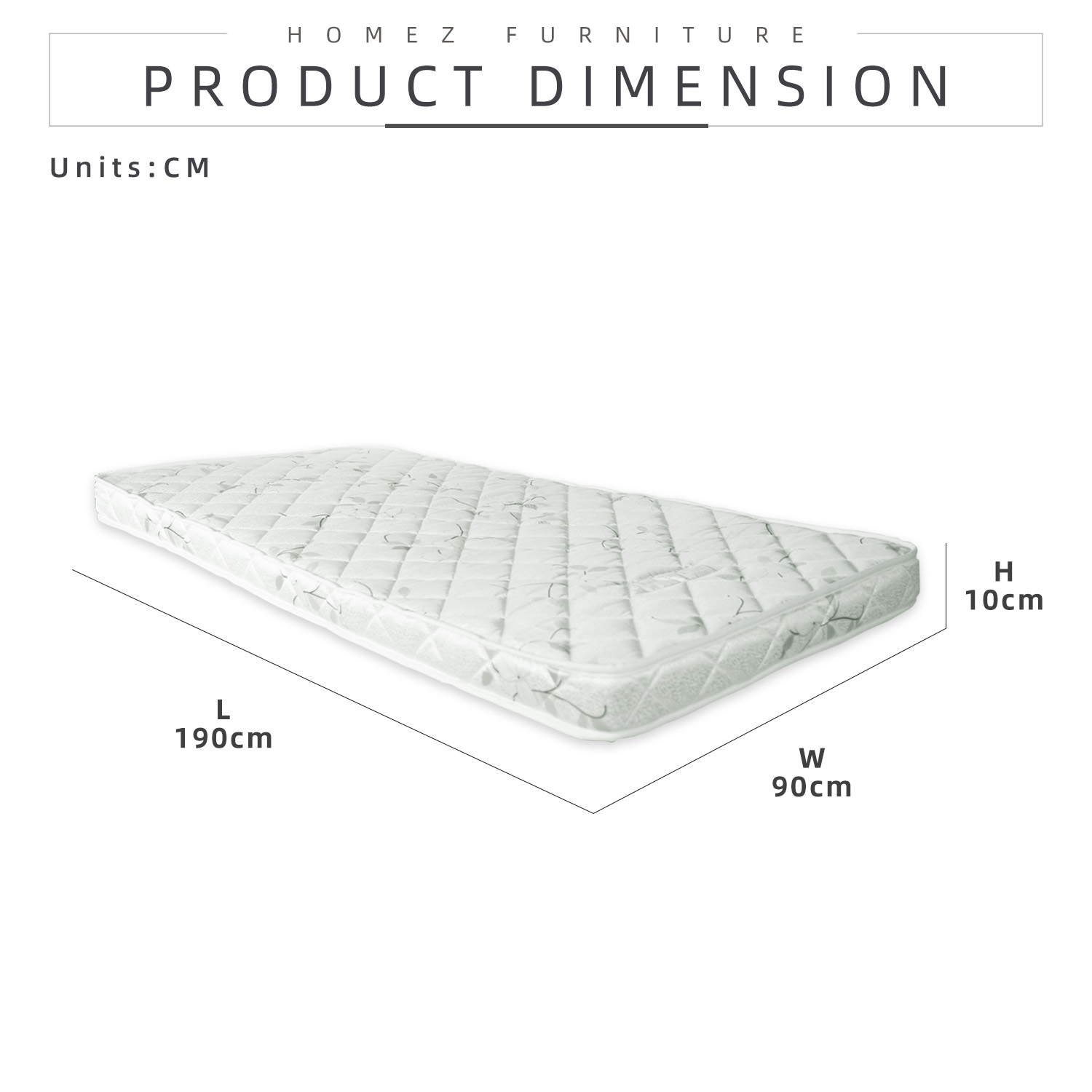 [COMBO] Homez Wooden Single Bed Frame with or W/O Headboard+4 Inch High ...