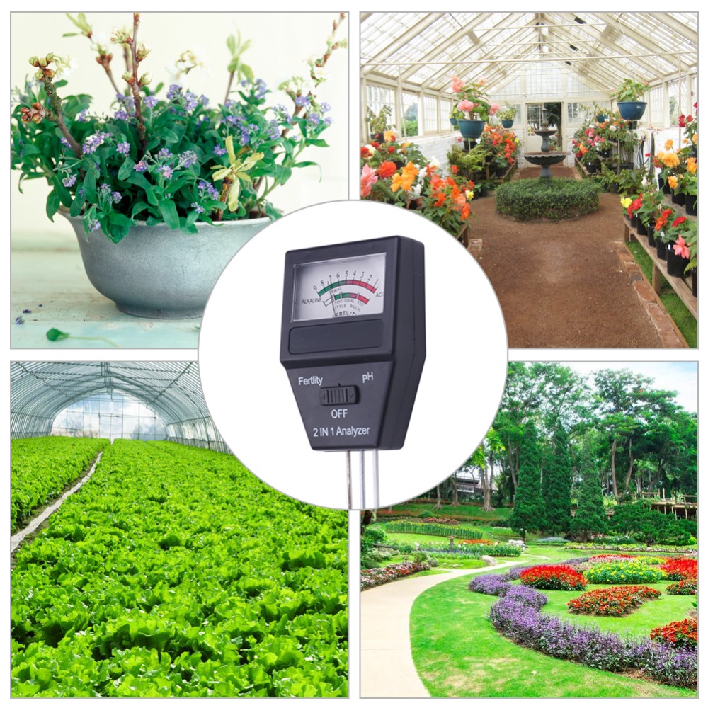 2 in 1 Soil Fertility Sensor Meter Plant Fertile pH Tester | JG ...