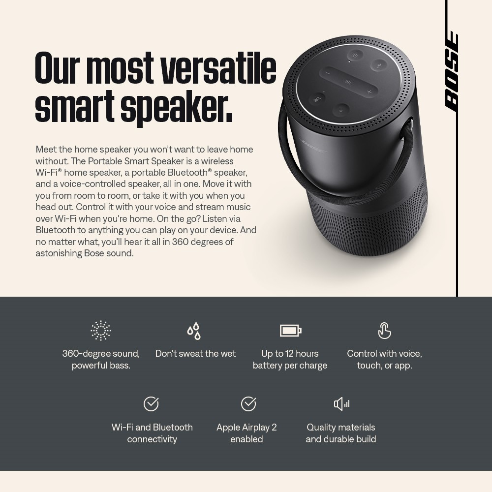 Bose Portable Smart Speaker | Shopee Philippines