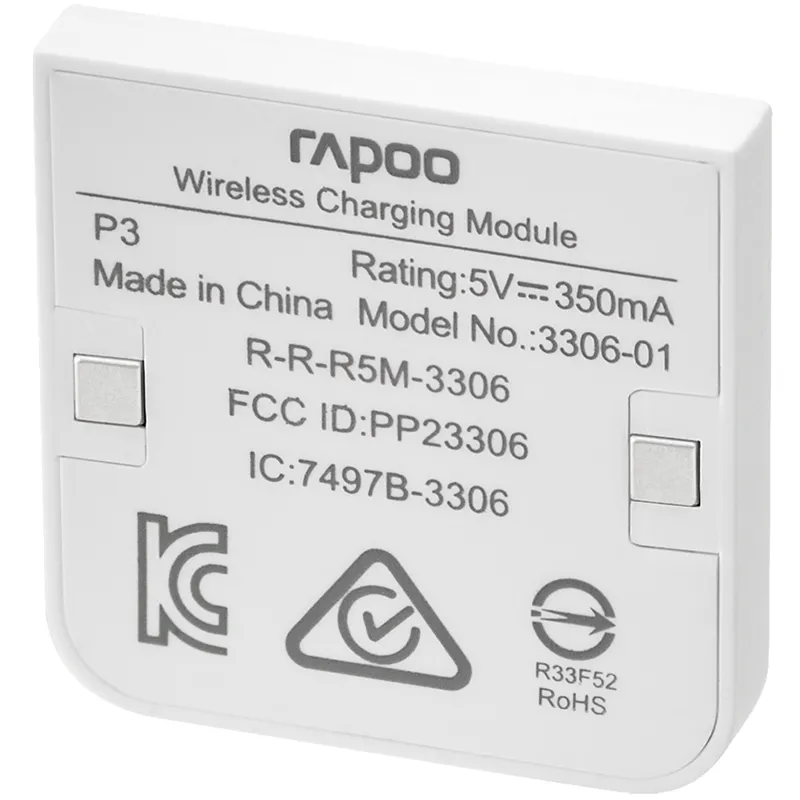 Rapoo P3 Wireless Mouse Charging Module Supports QI Wireless Charging ...