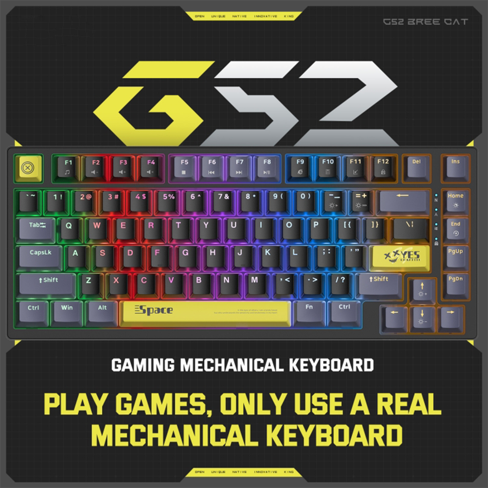 EasyPC| Onikuma G52 82 Keys Mechanical Keyboard| SPACE and DONT BOTHER ...