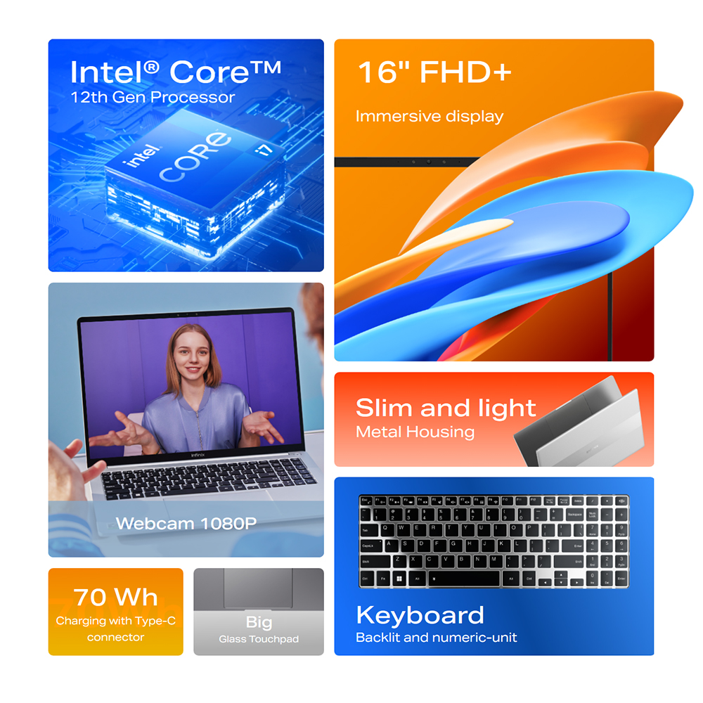 Infinix INBOOK Y3 Max Laptop | 8GB RAM + 512GB Storage | lntel Core i5 ...