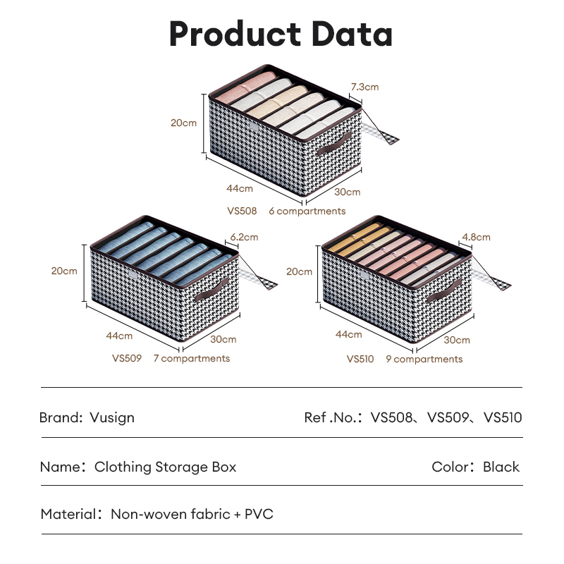 Deli VS508 Clothes Box Compartment Wardrobe Organizers 1PCS | Shopee ...