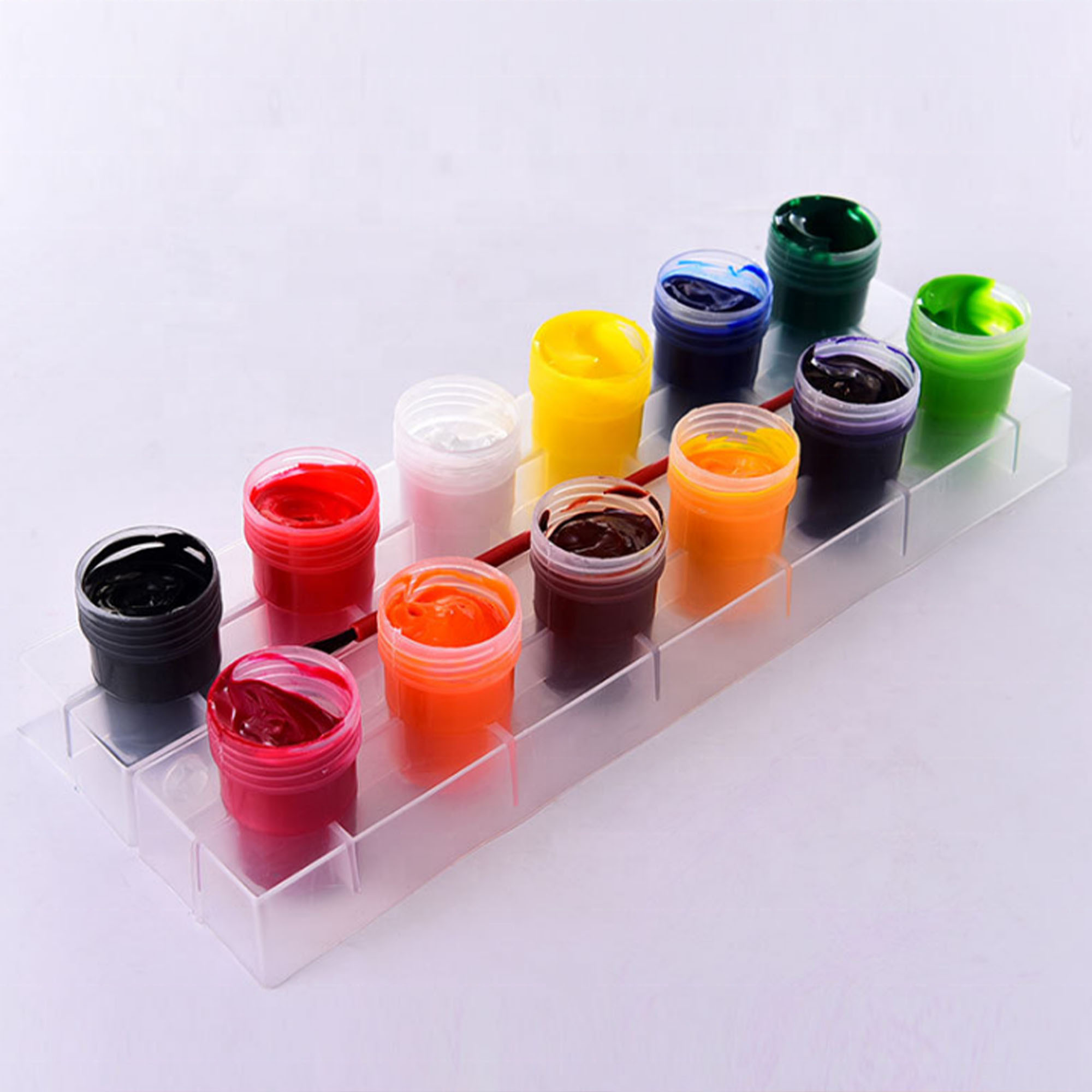 Washable Poster Paint Color Set of 6 with Paint Brush | Shopee Philippines