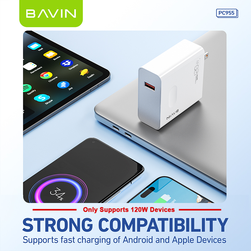 BAVIN PC955 Super Fast Charger 6A USB to Type-C Cord High Power ...