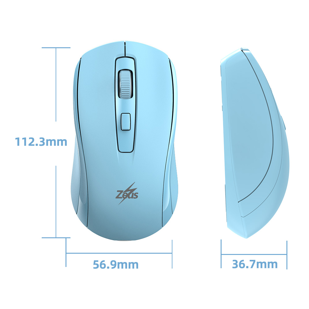 Zeus M-006 Wireless Mouse With Nano Receiver And 3 DPI Adjustment 3 ...