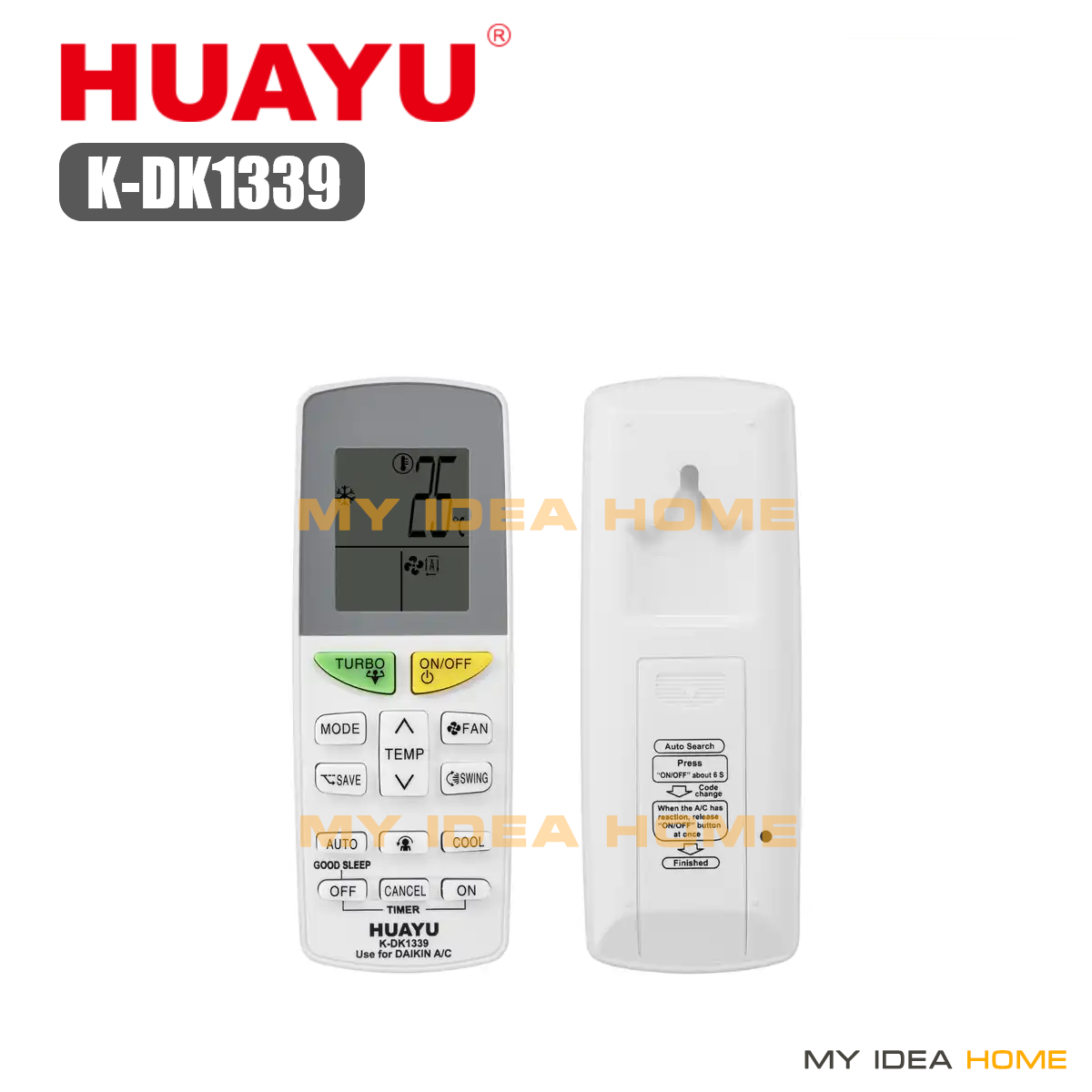 HUAYU Universal A/C Remote Control LCD AC Remote Control ARC433A87 433A1 433A15 For Daikin K ...