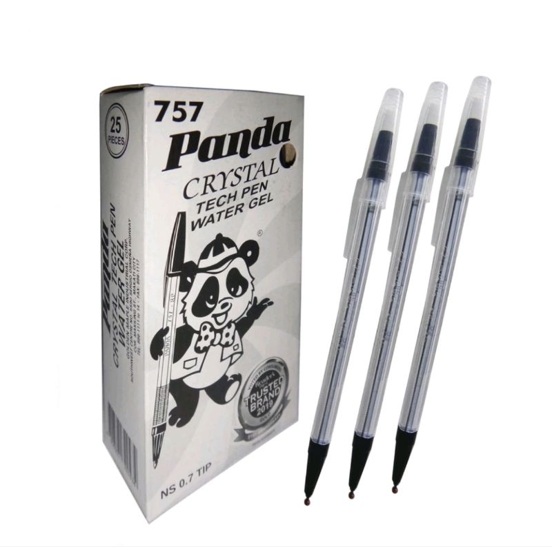 25pcs Panda Black gel pen student stationery office signature pen water ...