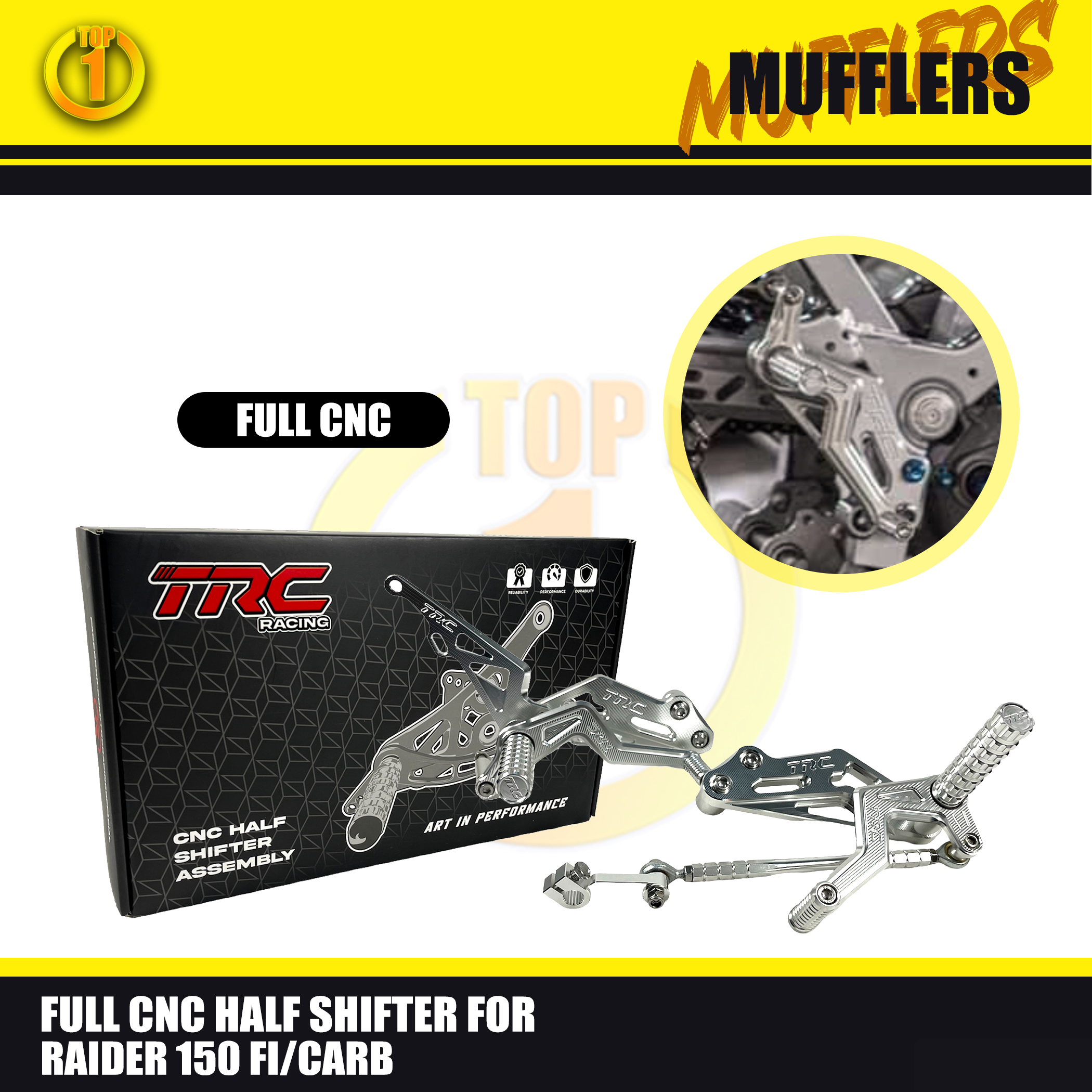 TOP1 TRC Half Shifter Set Exclusive For SUZUKI Raider 150 Fi Full Cnc ...