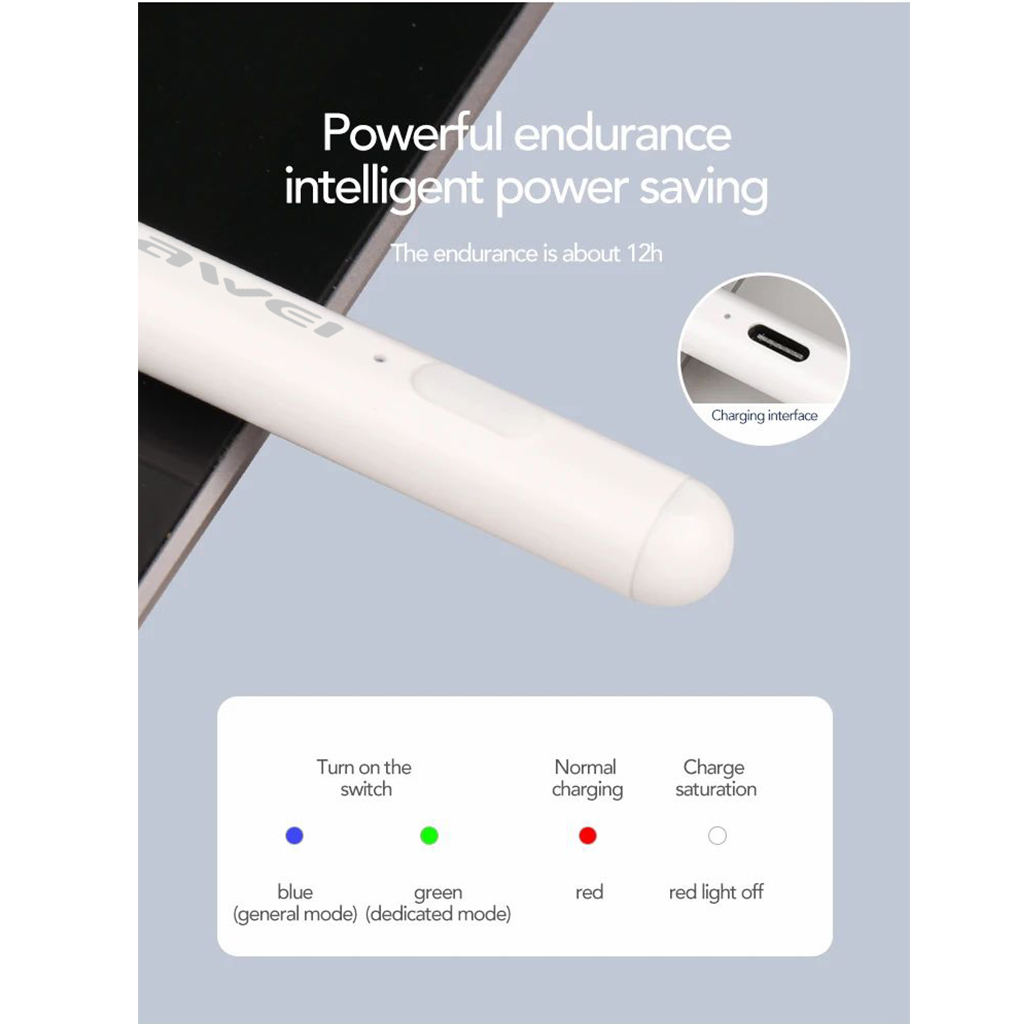 Awei P3 Touch Control Stylus Writing Drawing Pen For Tablet Smartphone ...
