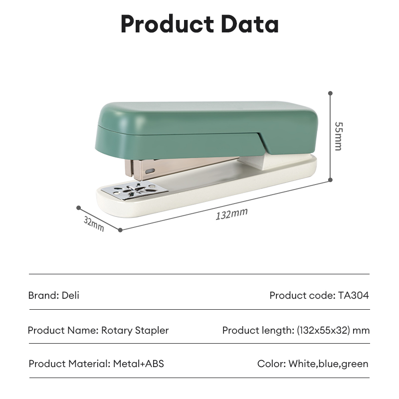 Deli TA304 Rotary Stapler Rotable Stapler School Supplies | Shopee ...