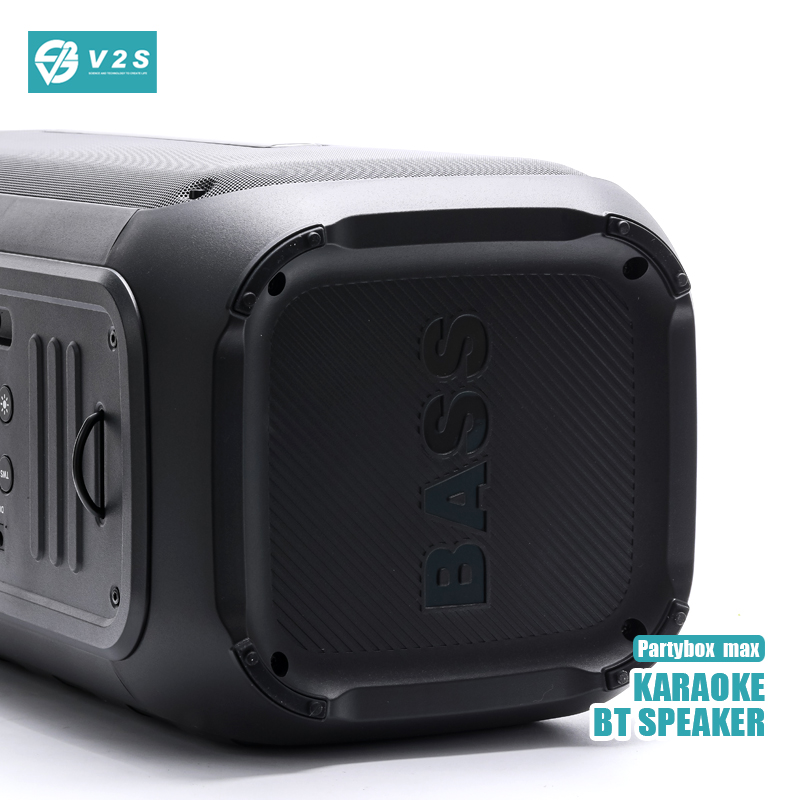 V2S Partybox Max Wireless Bluetooth Karaoke Speaker Powerful Sound ...
