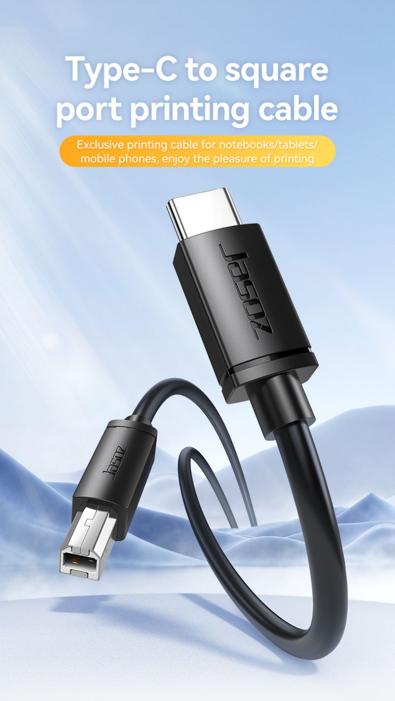 Jasoz USB C to USB Type B 2.0 Cable Type C Printer Cable Scanner Cord ...