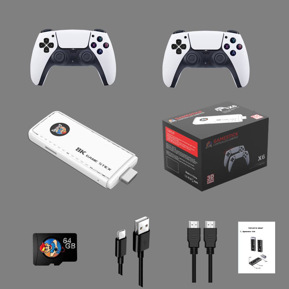 Smartifact X6 Classic Retro Gaming Console Set 2 Gaming Controllers ...