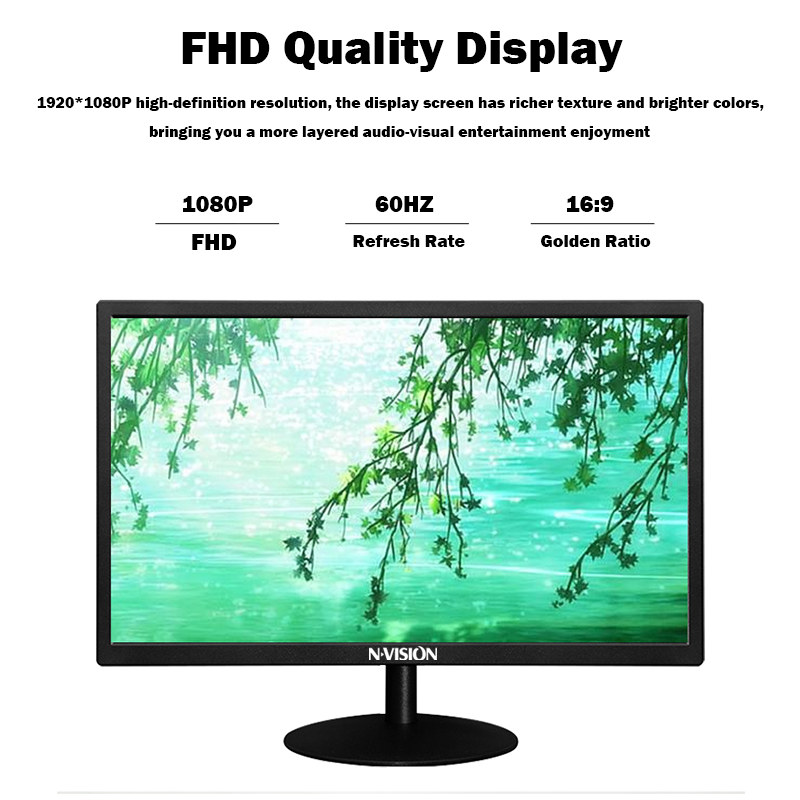 Nvision 19/20/21.5 Inch Led Monitor HD 900P / FHD 1080P 60HZ Monitor ...
